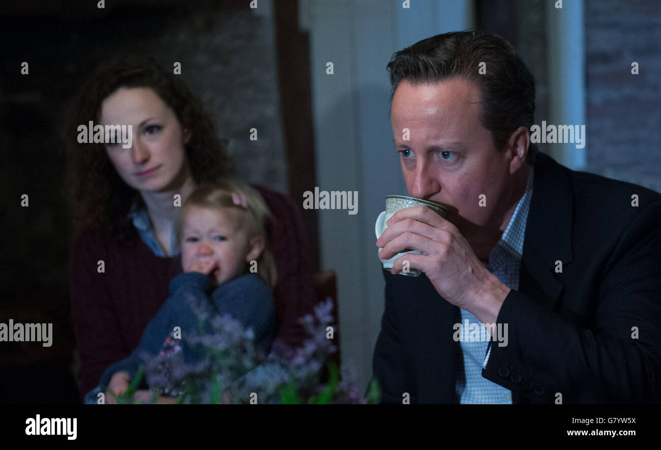 Prime Minister David Cameron meets Kayleigh Jones and her family at ...