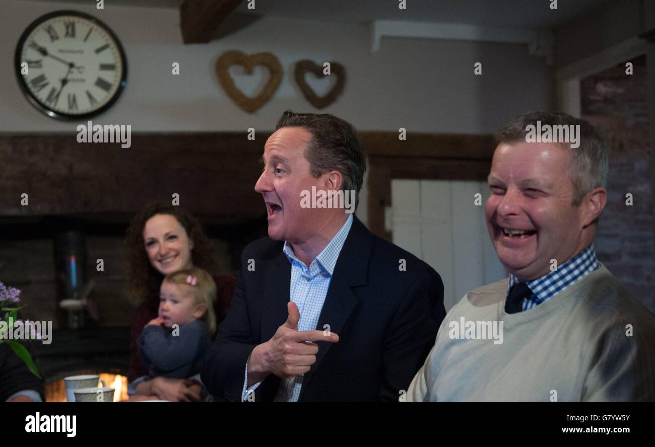 Prime Minister David Cameron meets Kayleigh Jones and her family at ...