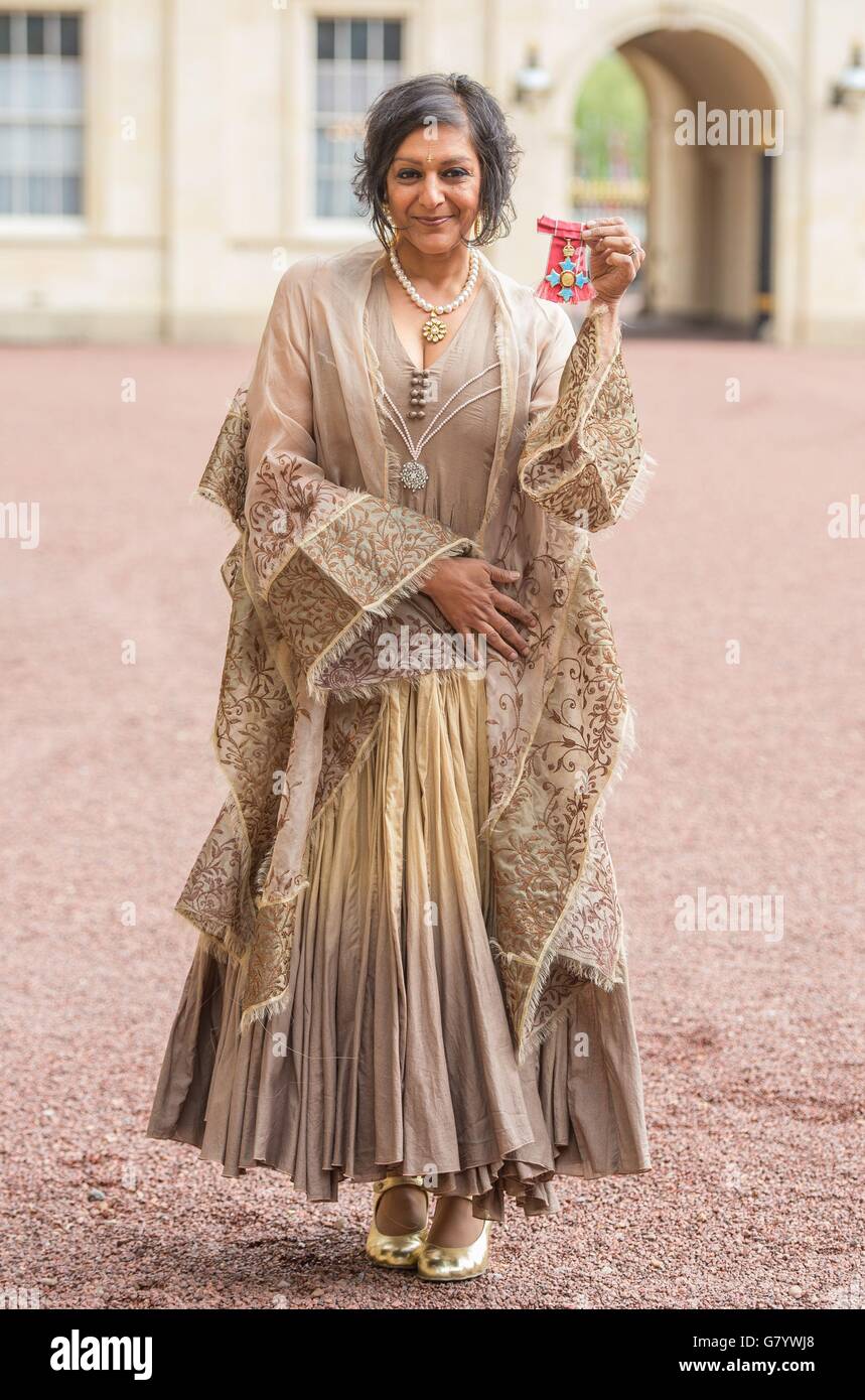 Meera Syal after she was presented with her Commander of the British ...