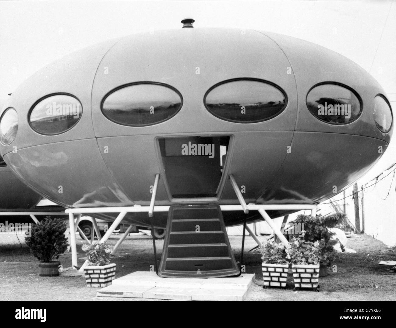 Described as a leisure home of the 1970s hi-res stock photography and ...