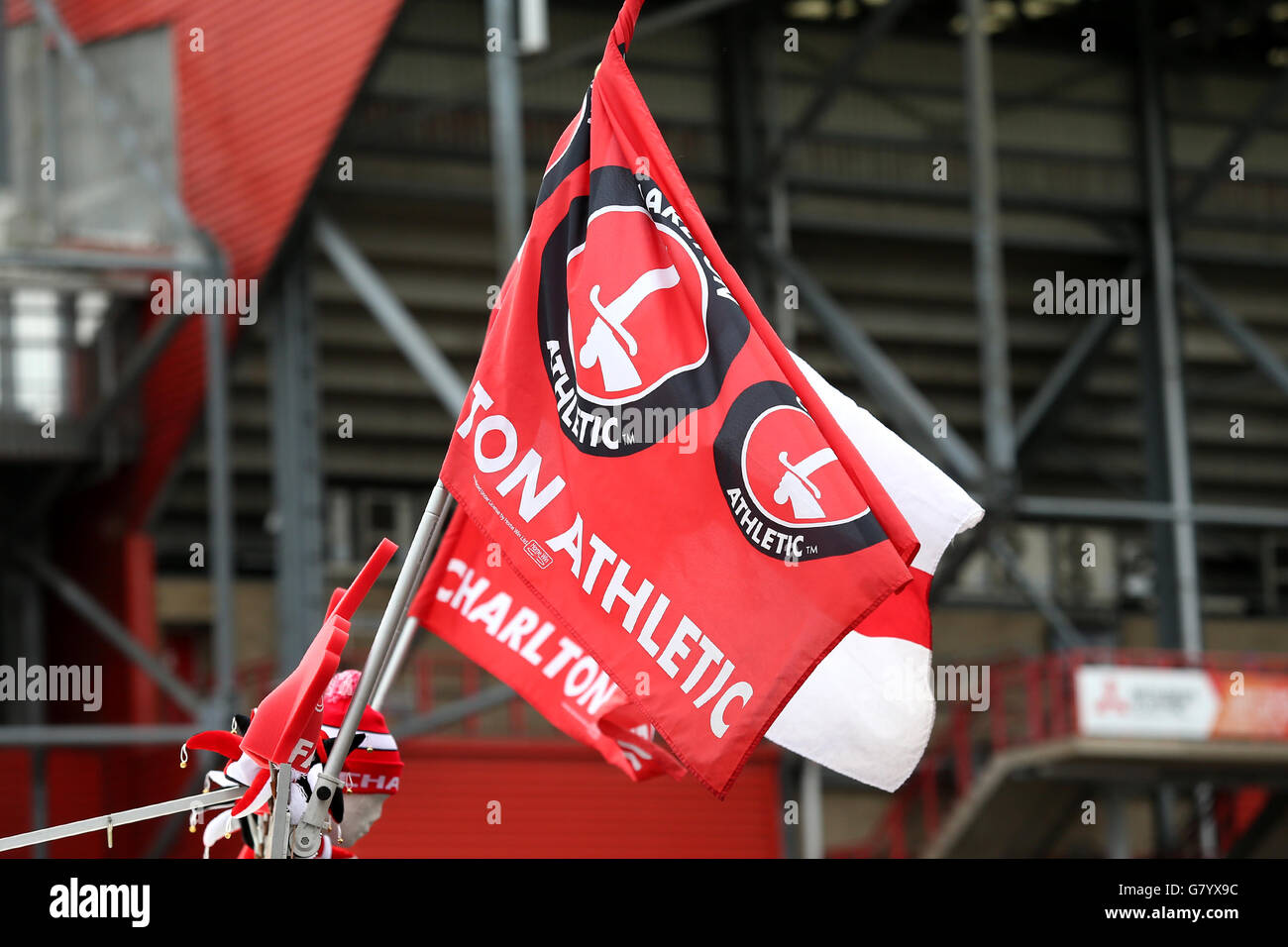 Charlton athletic flags hi-res stock photography and images - Alamy