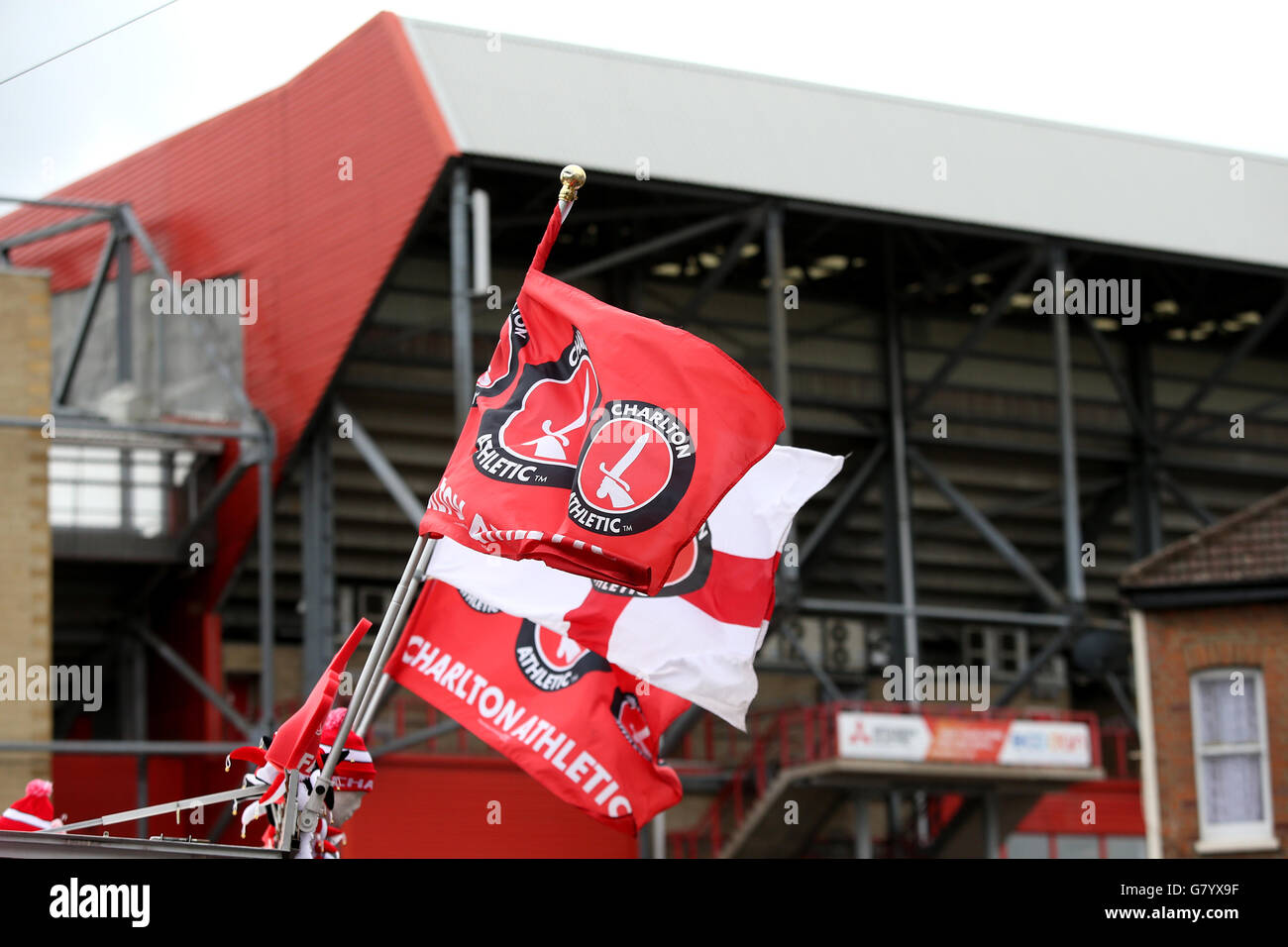 Charlton athletic flags hi-res stock photography and images - Alamy