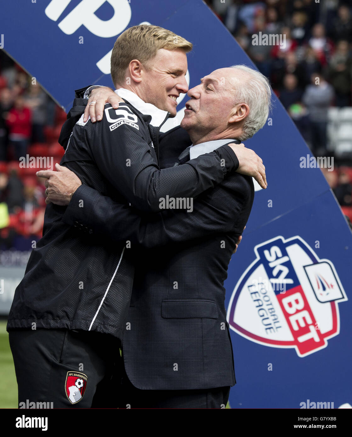 Manager afc bournemouth and jeff mostyn hi-res stock photography and ...