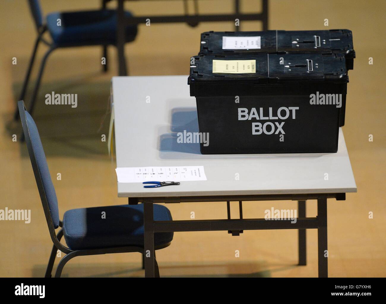 General Election 2015 declaration - May 7th Stock Photo - Alamy