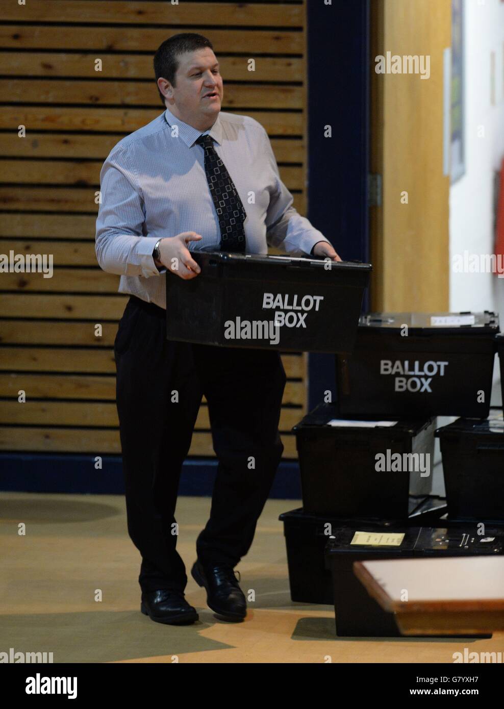 General Election 2015 declaration - May 7th Stock Photo - Alamy