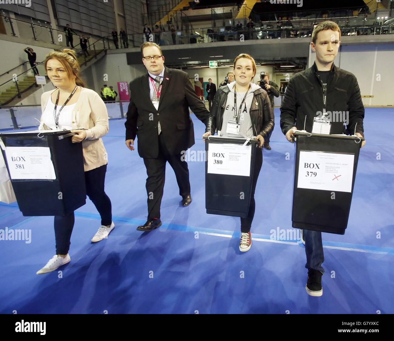 General Election 2015 declaration - May 7th Stock Photo - Alamy