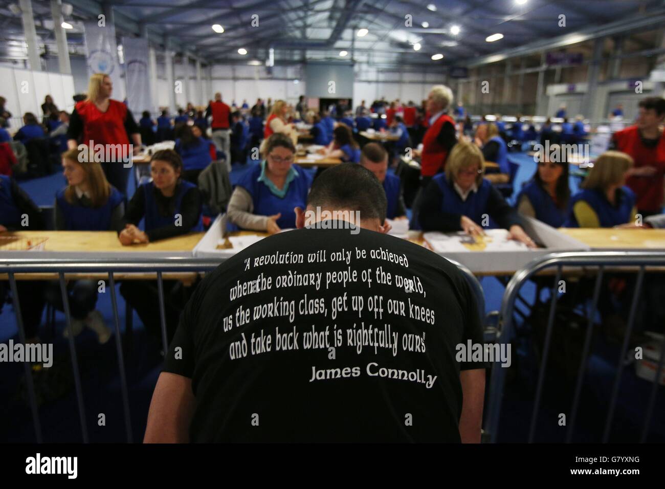 General Election 2015 declaration - May 7th Stock Photo - Alamy