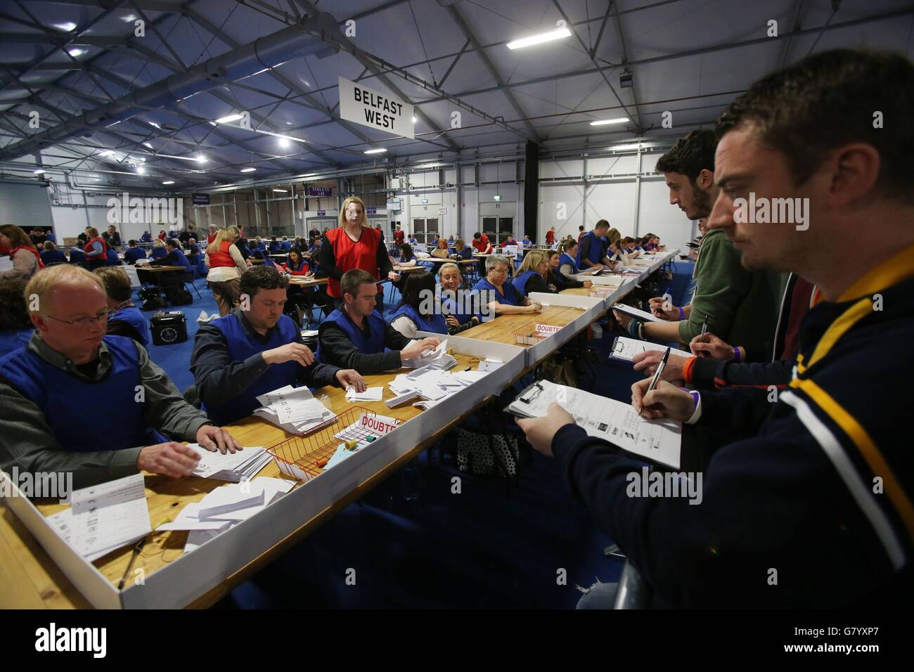 General Election 2015 declaration - May 7th Stock Photo - Alamy