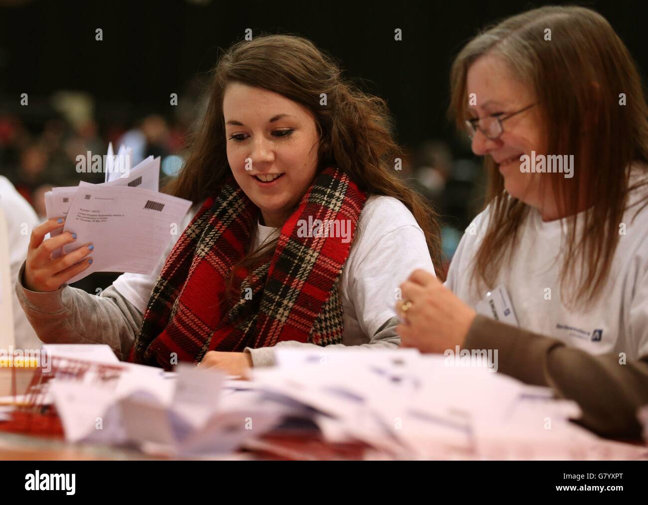 General Election 2015 declaration - May 7th Stock Photo - Alamy