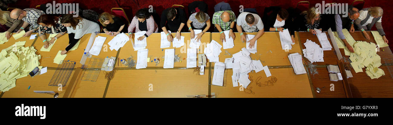 General Election 2015 declaration - May 7th Stock Photo - Alamy