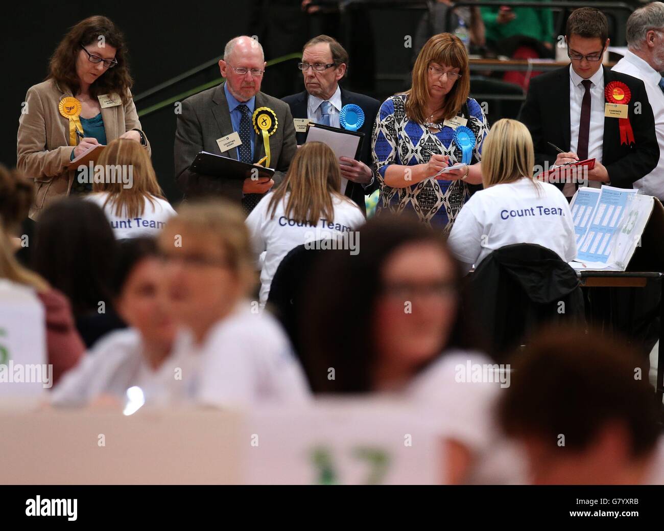 General Election 2015 declaration - May 7th Stock Photo - Alamy