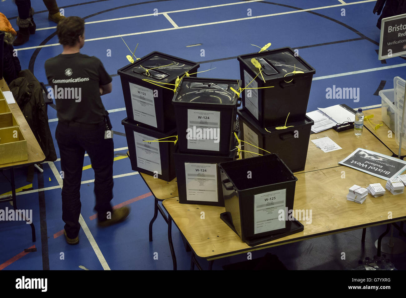 General Election 2015 declaration - May 7th Stock Photo - Alamy