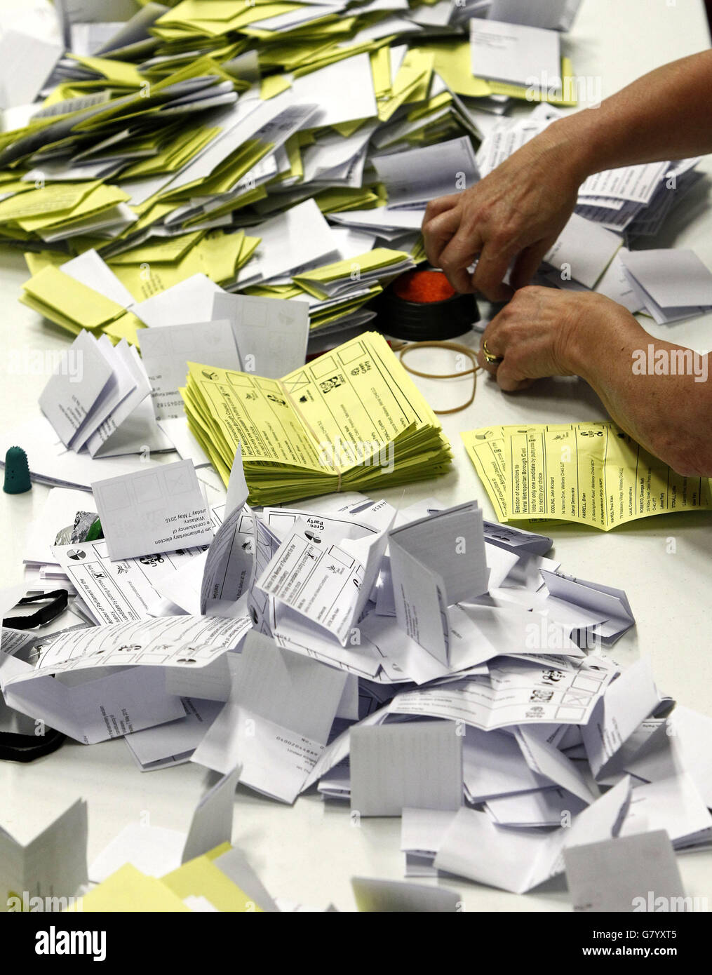 General Election 2015 declaration - May 7th Stock Photo - Alamy