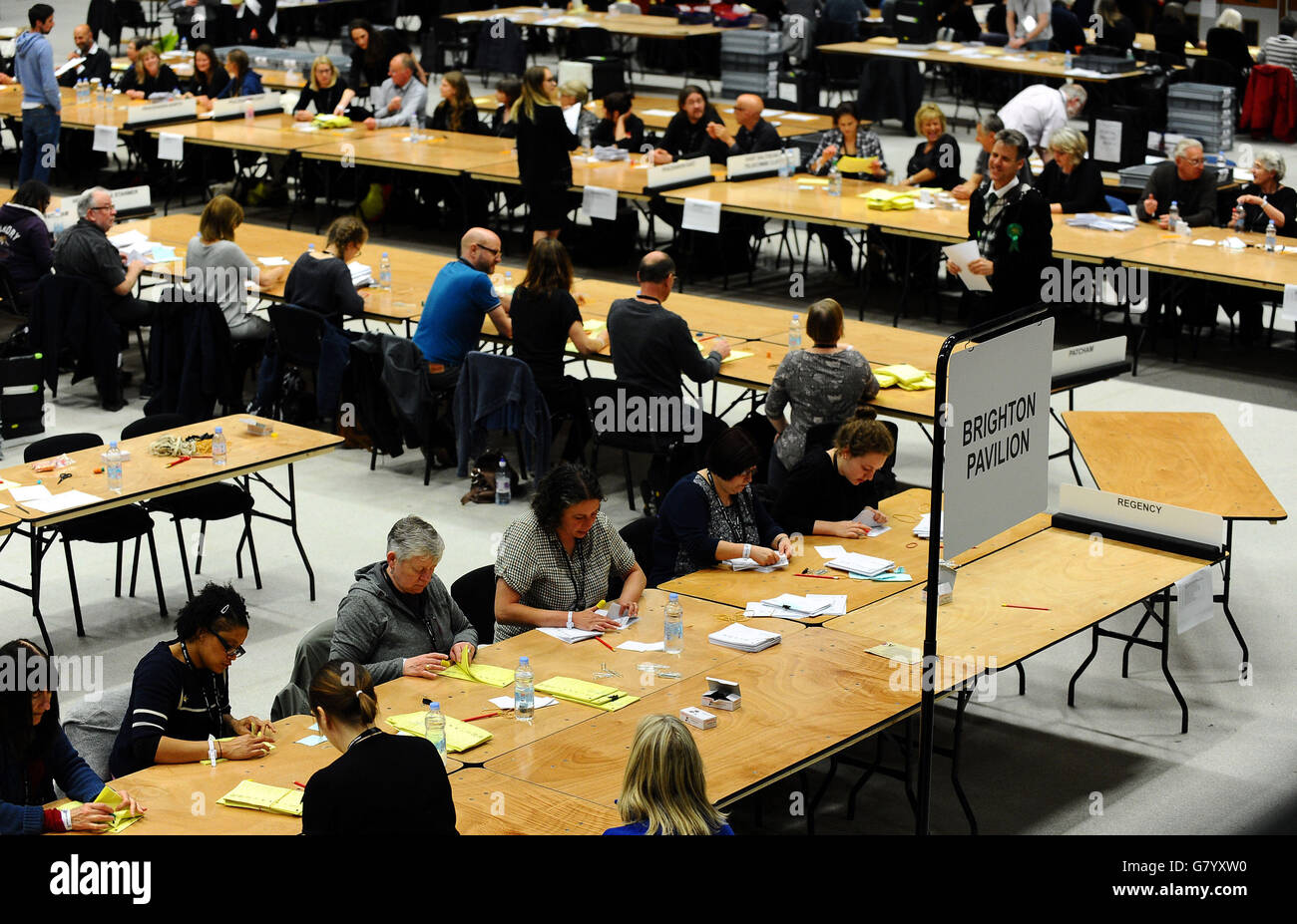 General Election 2015 declaration - May 7th Stock Photo - Alamy