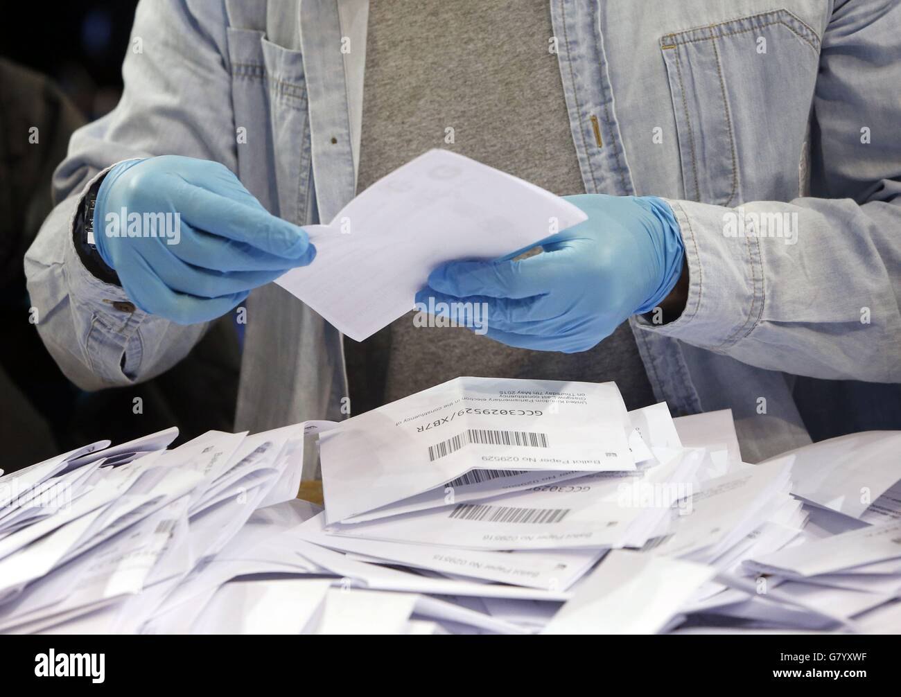 General Election 2015 declaration - May 7th Stock Photo - Alamy
