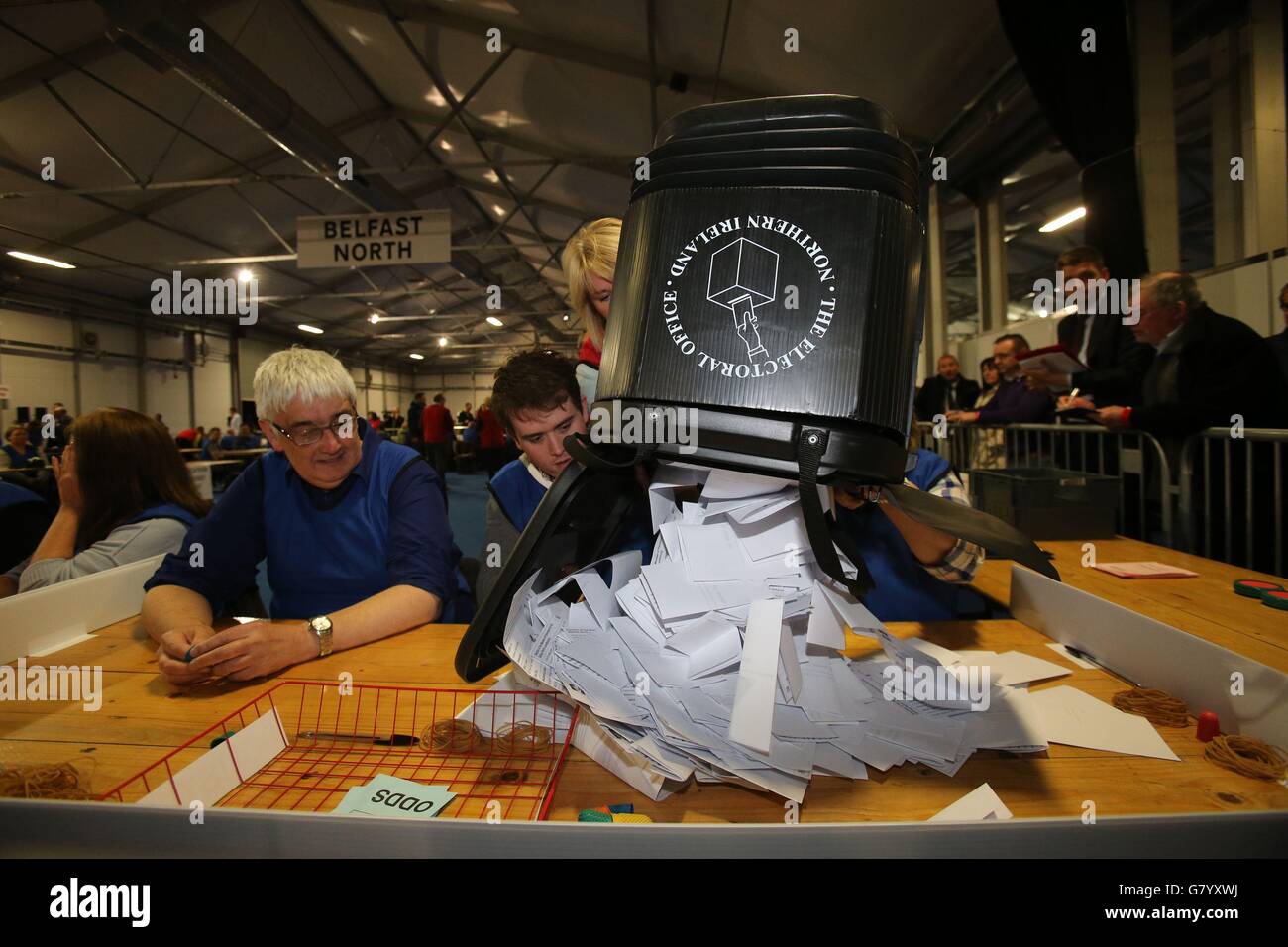 General Election 2015 declaration - May 7th Stock Photo - Alamy