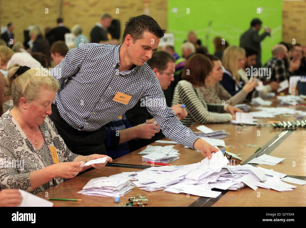 General Election 2015 declaration - May 7th Stock Photo - Alamy