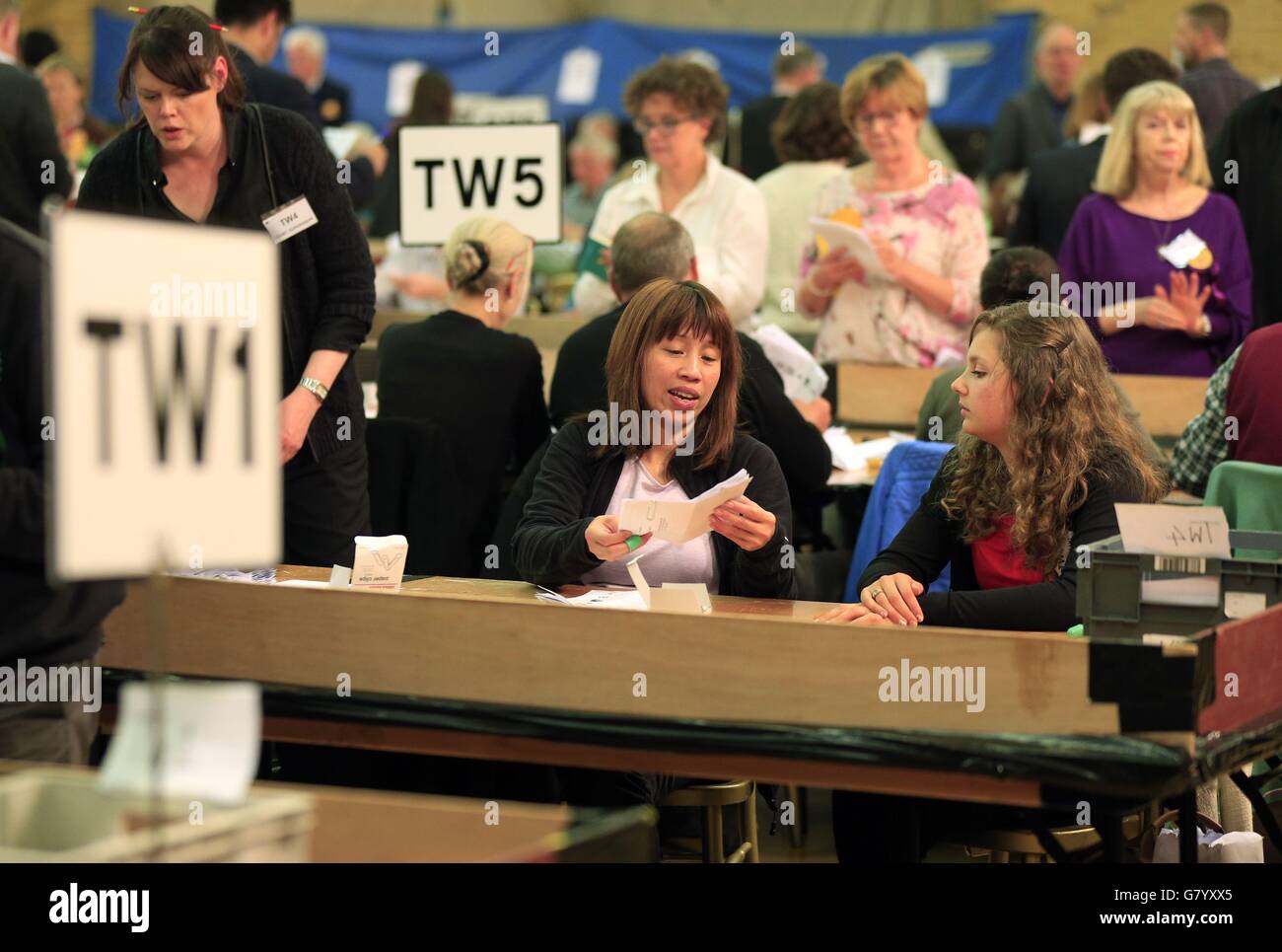 General Election 2015 declaration - May 7th Stock Photo - Alamy