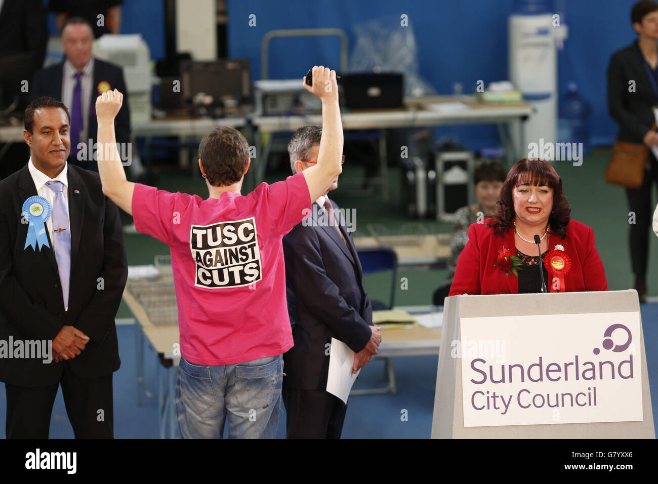 General Election 2015 declaration - May 7th Stock Photo - Alamy