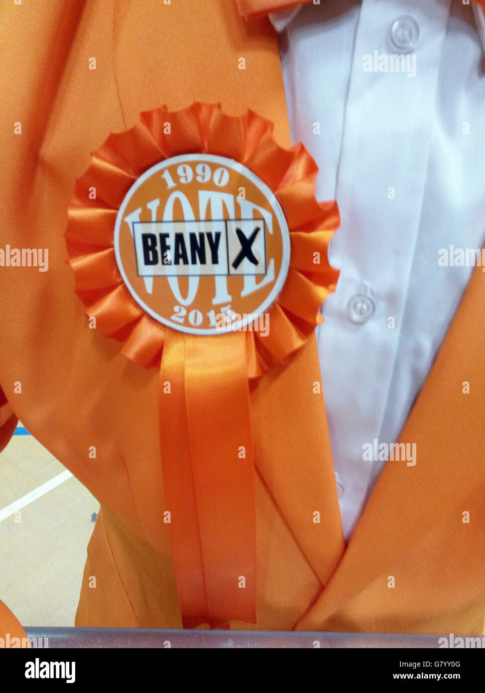 The rosette for self proclaimed Superhero Captain Beany, 60, who is ...