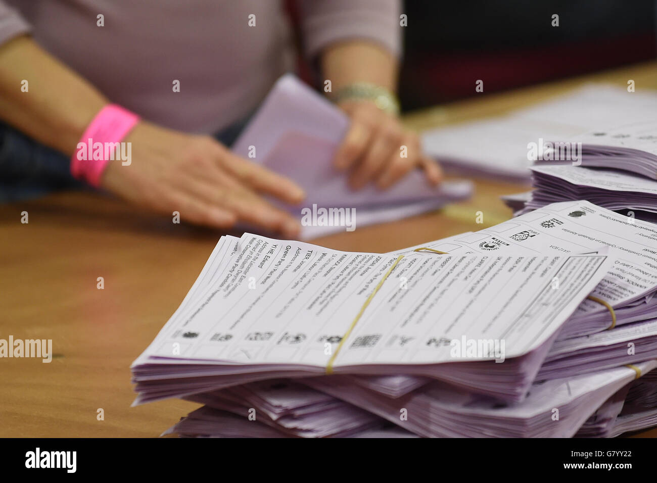 General Election 2015 declaration - May 7th Stock Photo - Alamy