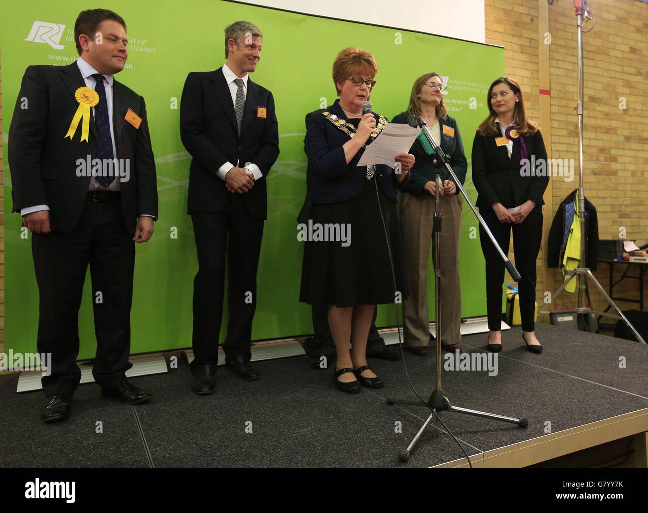 General Election 2015 declaration - May 7th Stock Photo - Alamy