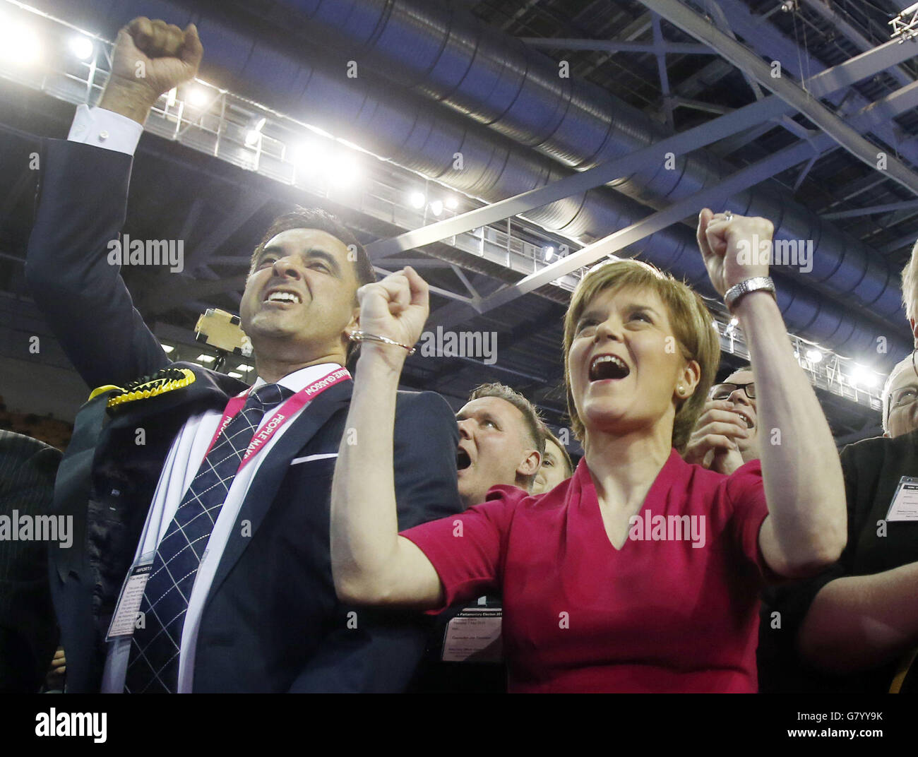 General Election 2015 declaration - May 7th Stock Photo - Alamy