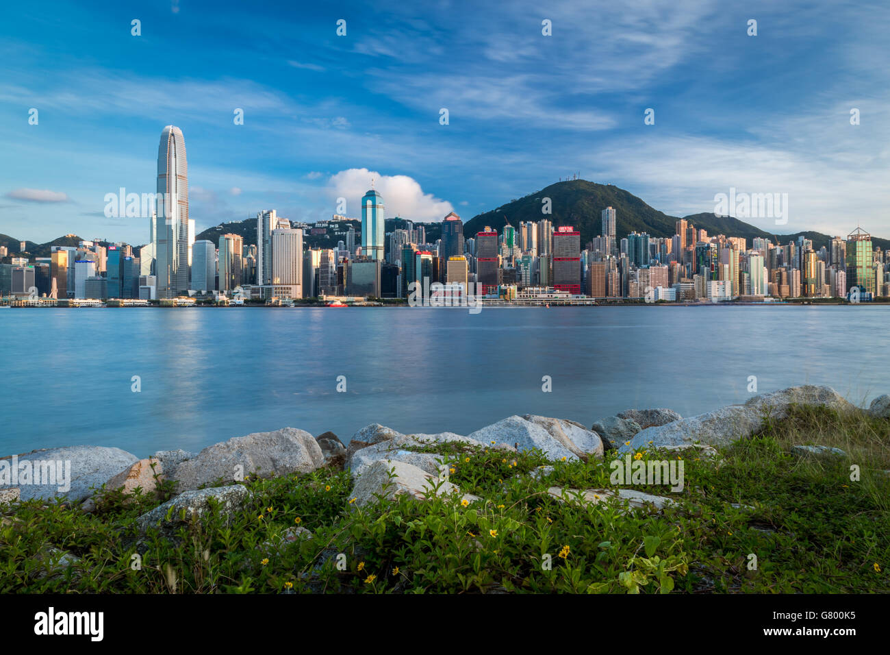 Victoria Harbor of Hong Kong Stock Photo - Alamy