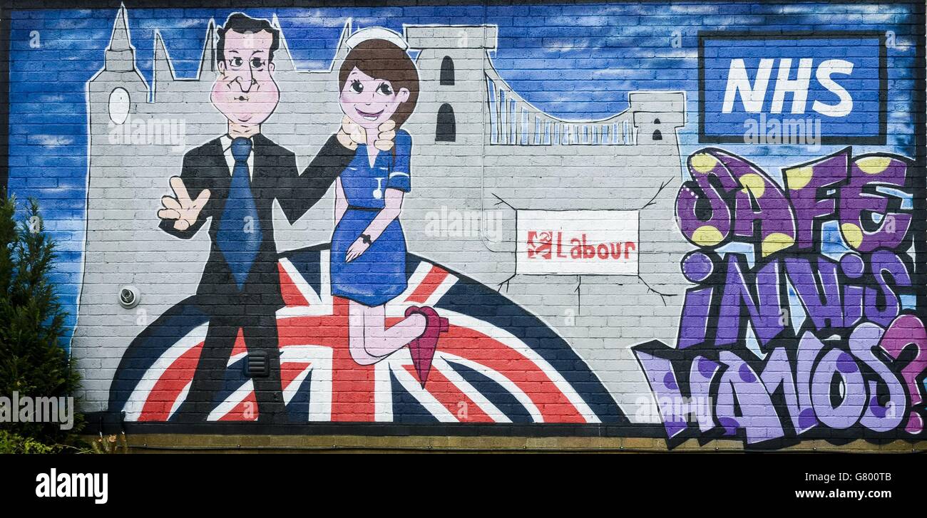 Nhs logo mural hi-res stock photography and images - Alamy