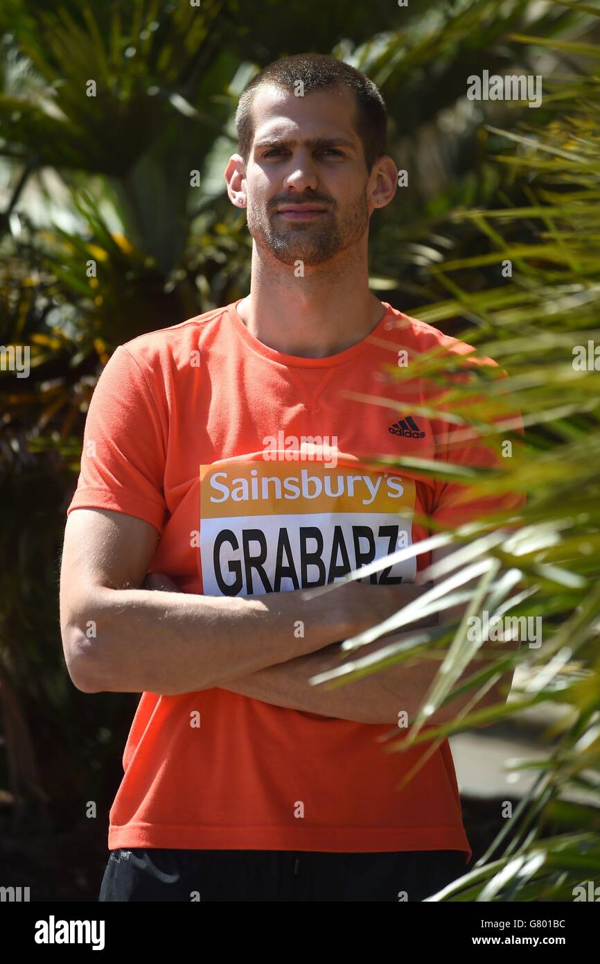 British high jumper robbie grabarz poses photos in victoria square hi ...