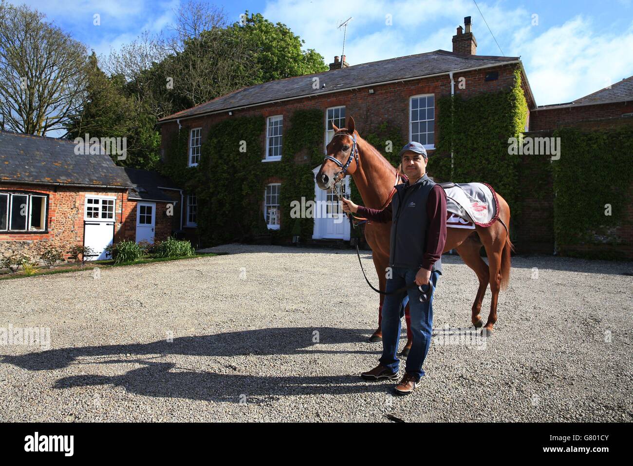 Horse racing oliver sherwood stables visit hi-res stock photography and ...