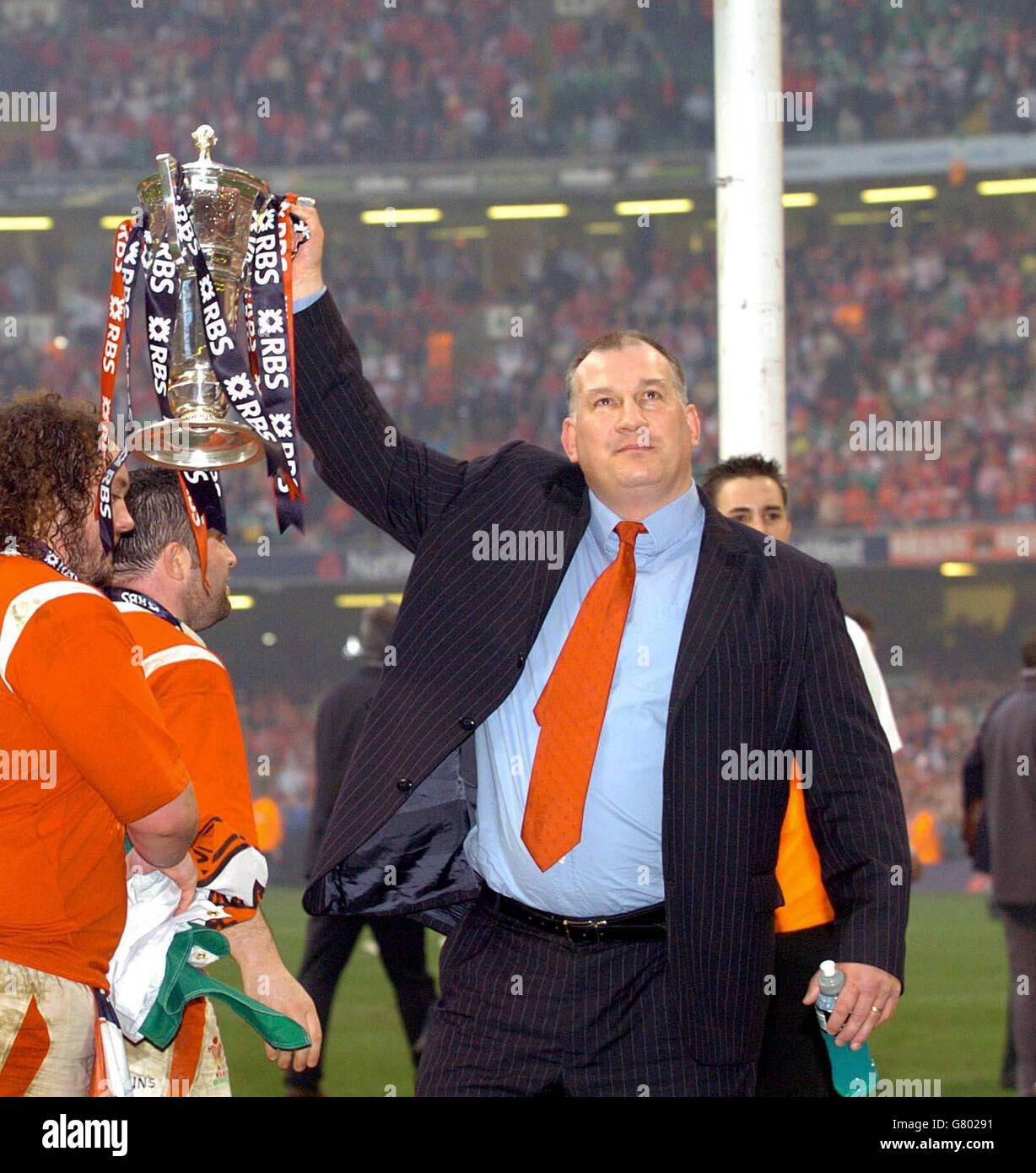 Rbs 6 nations trophy at the millennium stadium hi-res stock photography ...