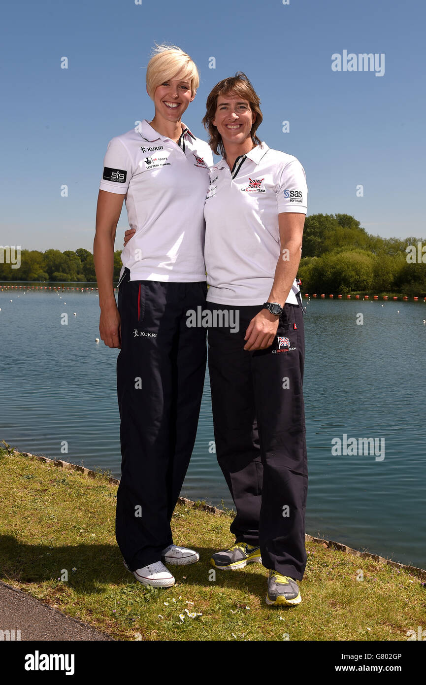 Great Britain's Katherine Grainger (right) and her Double Scull partner ...