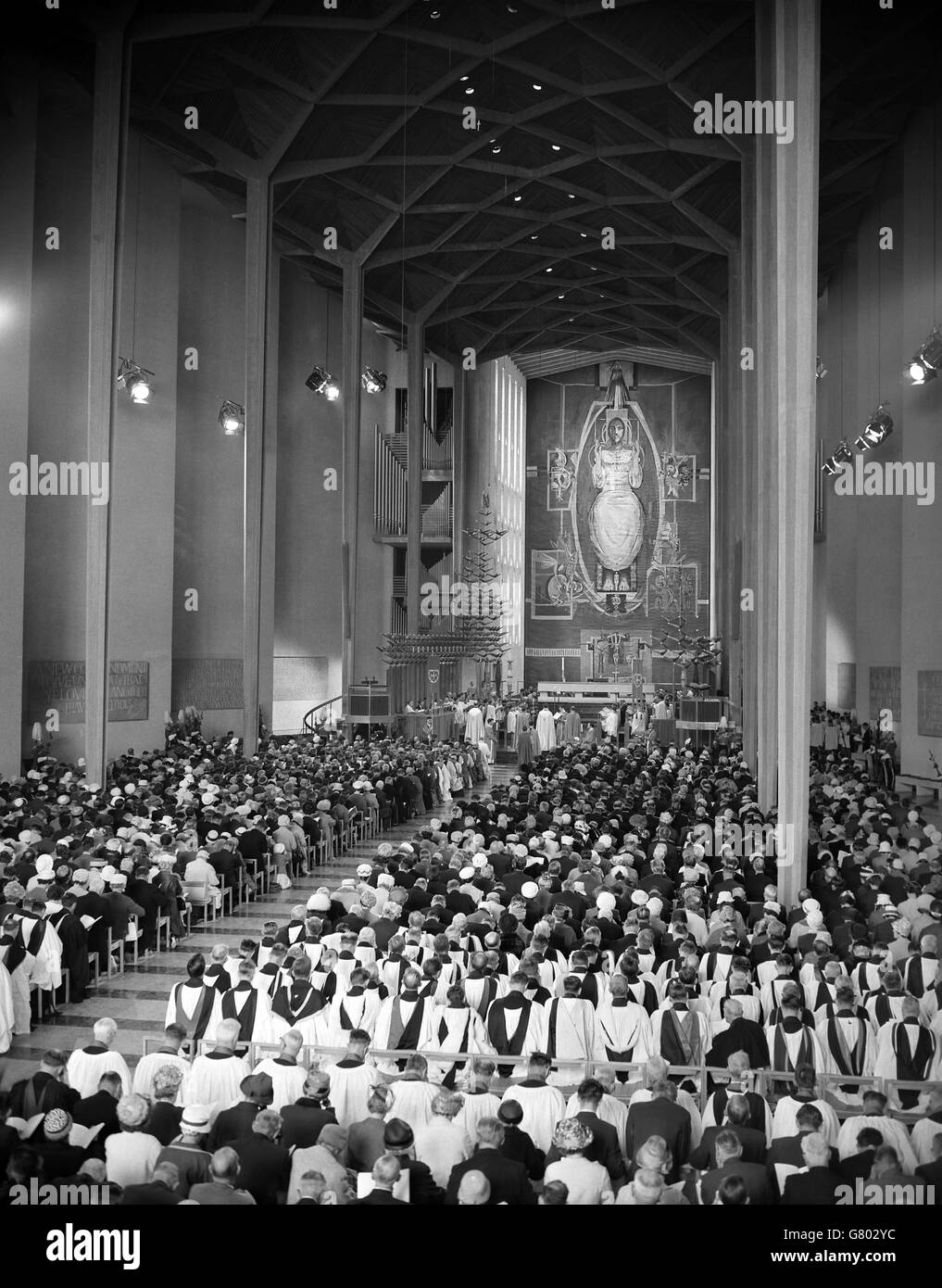 Royalty - Queen Elizabeth II attends Coventry Cathedral Service of ...