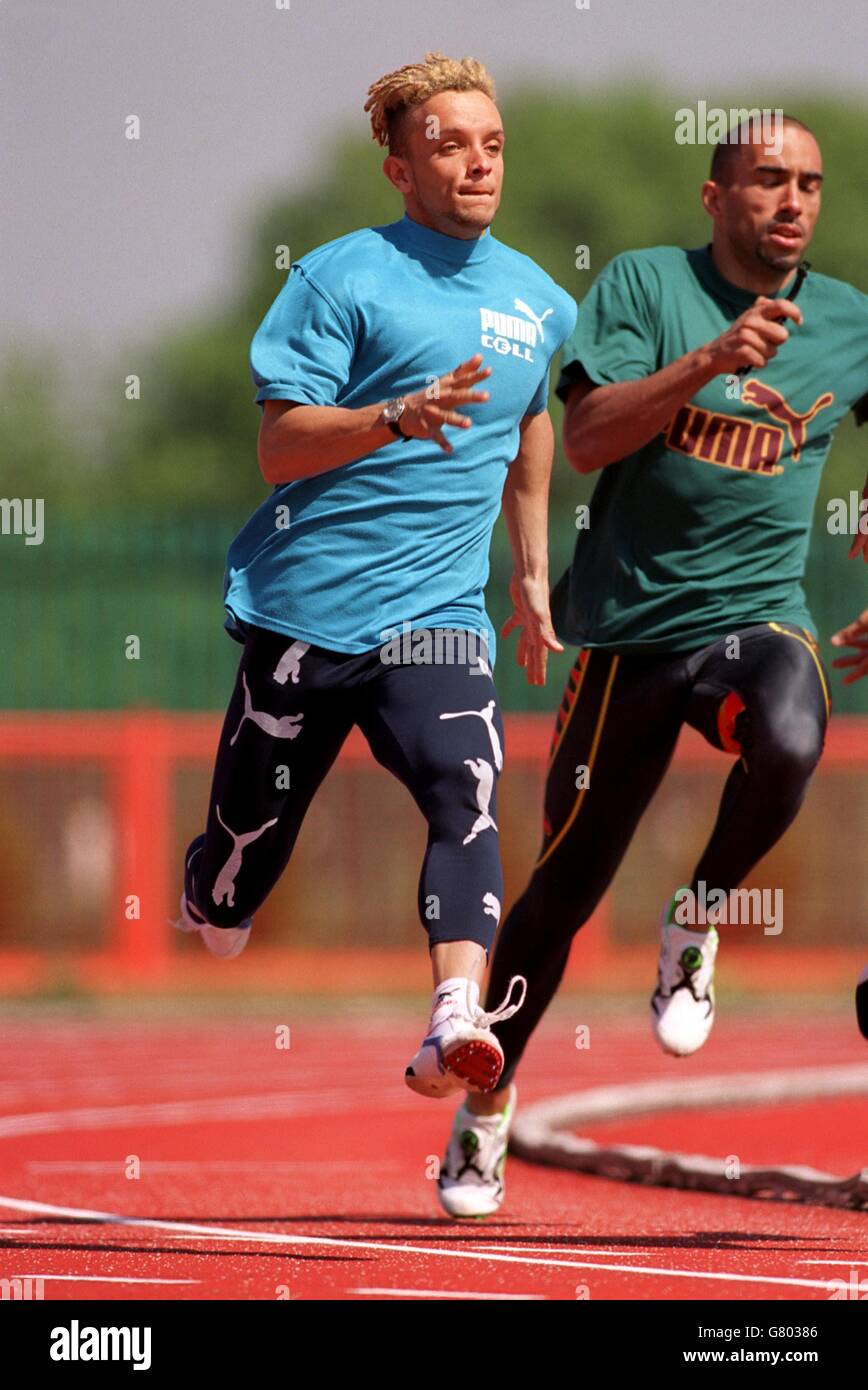 Athletics ian mackie and jamie baulch at cardiff athletics stadium hi ...