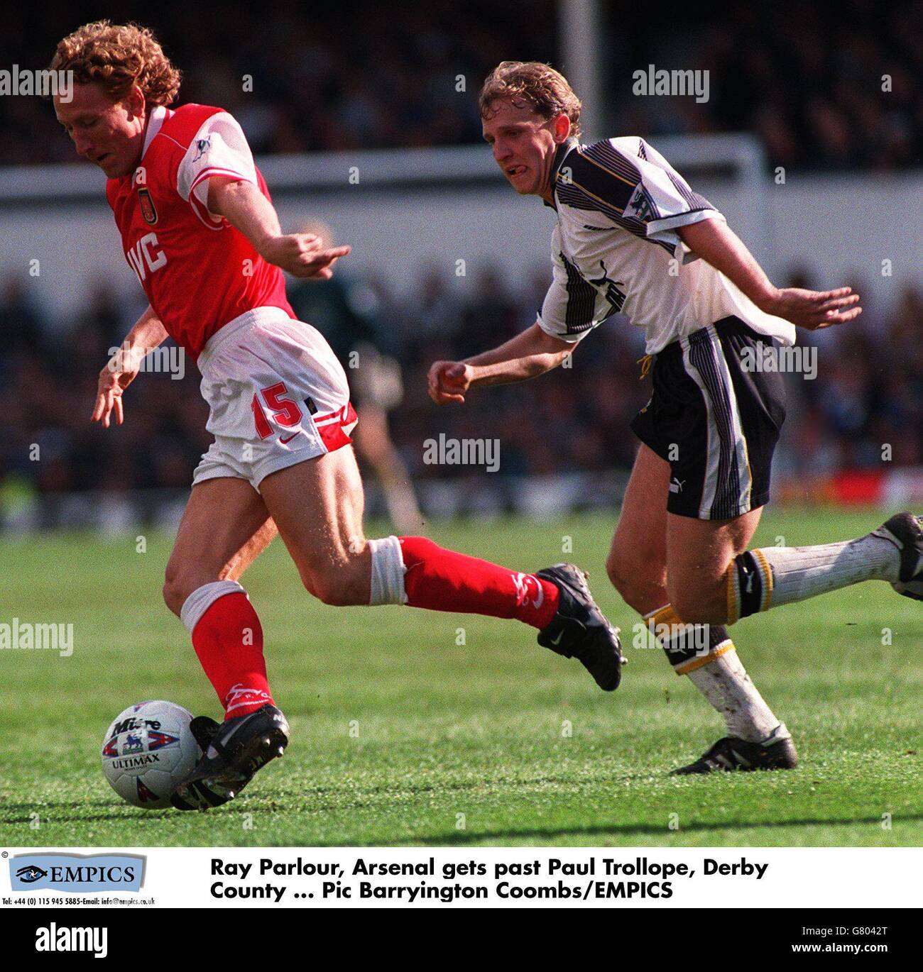 Carling premier league derby county v arsenal hi-res stock photography ...