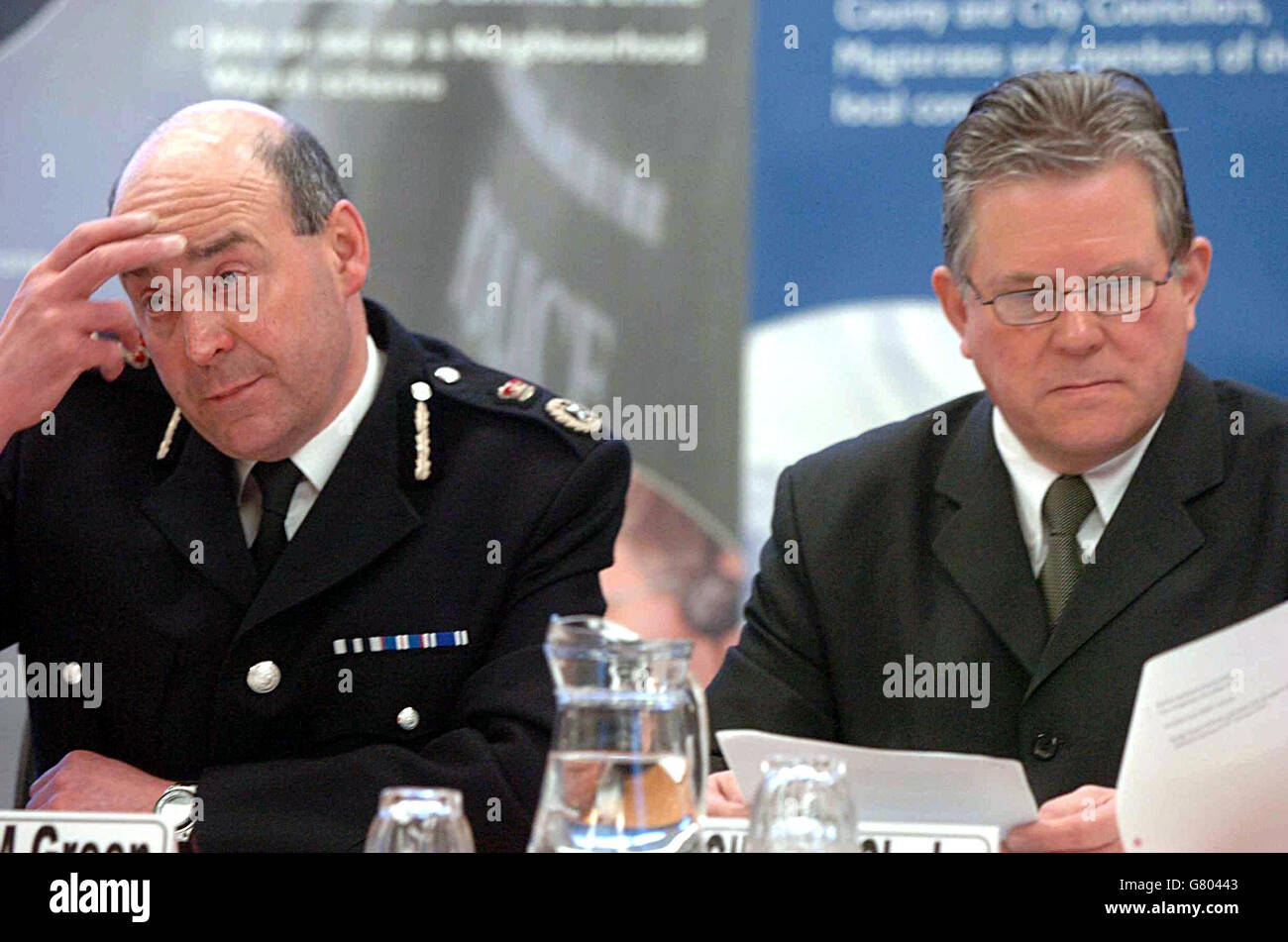 Nottingham chief constable steve green left and john clarke hi-res ...