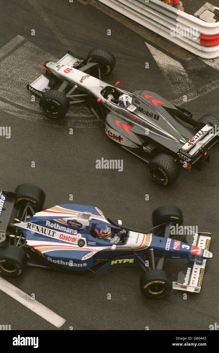 Motor Racing ... Monaco Grand Prix. Jacques Villeneuve drives past ...