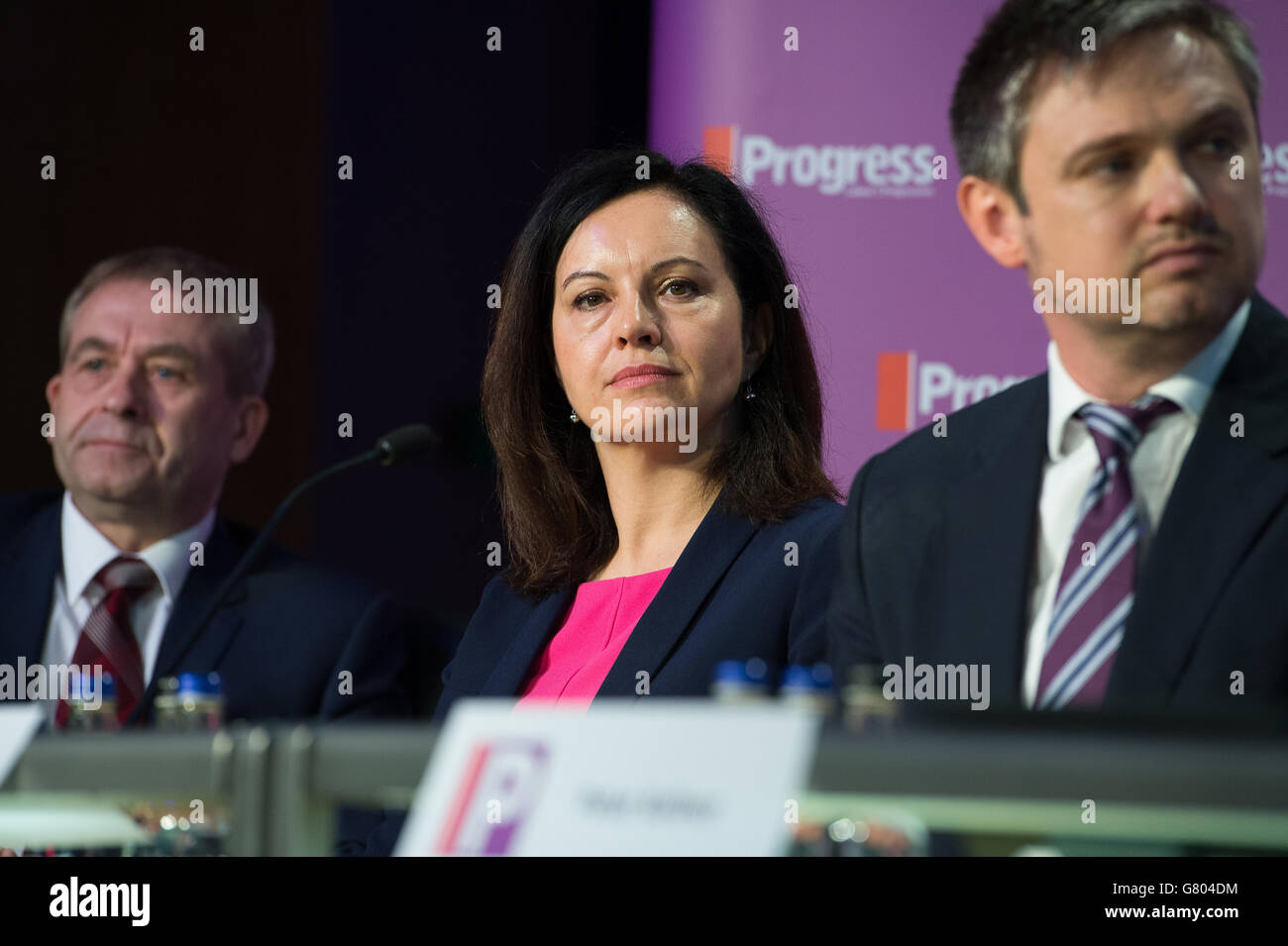 Caroline Flint MP for Don Valley, listens to a speech at the opening ...