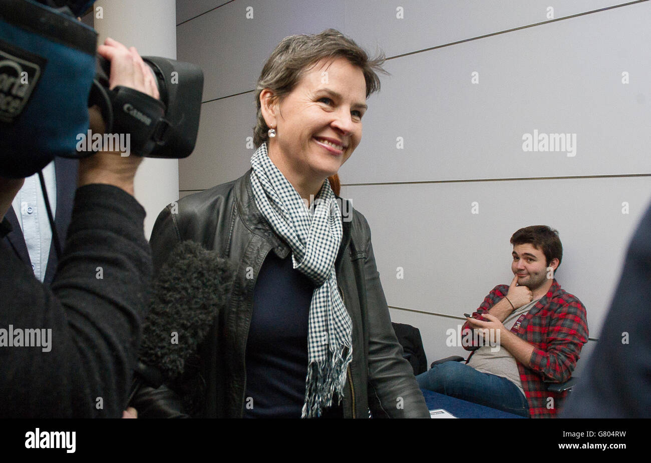 Mary creagh mp arrives at the progress annual conference hi-res stock ...