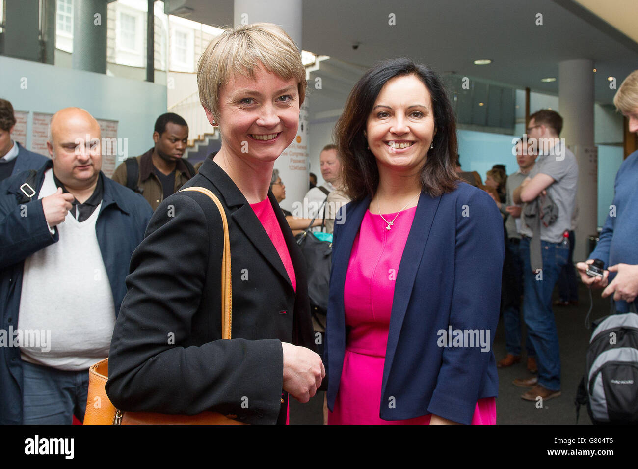 Yvette Cooper MP (left) and Caroline Flint MP during the Progress ...