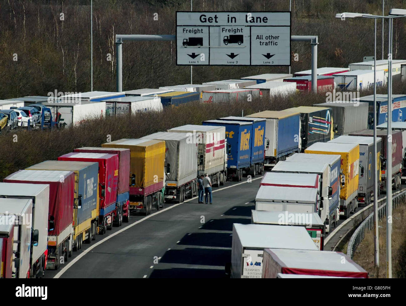 Operation stack on m20 motorway hi-res stock photography and images - Alamy