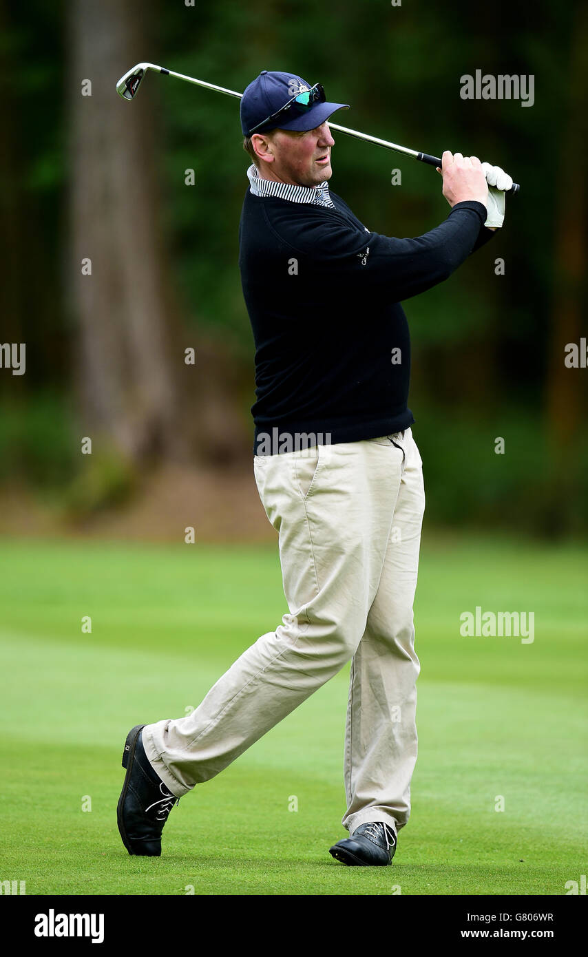 Sir Matthew Pinsent during the Pro-Am at the 2015 BMW PGA Championship ...