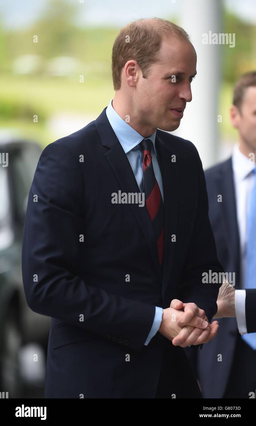Prince william visit to fa national football centre hi-res stock ...