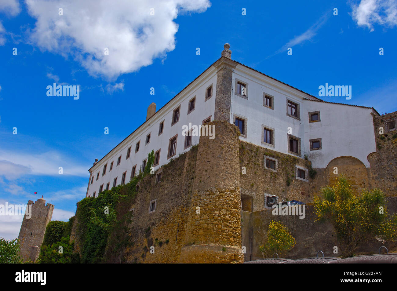 Palmela, Palmela castle now Pousada-hotel, Setubal district. Serra de ...