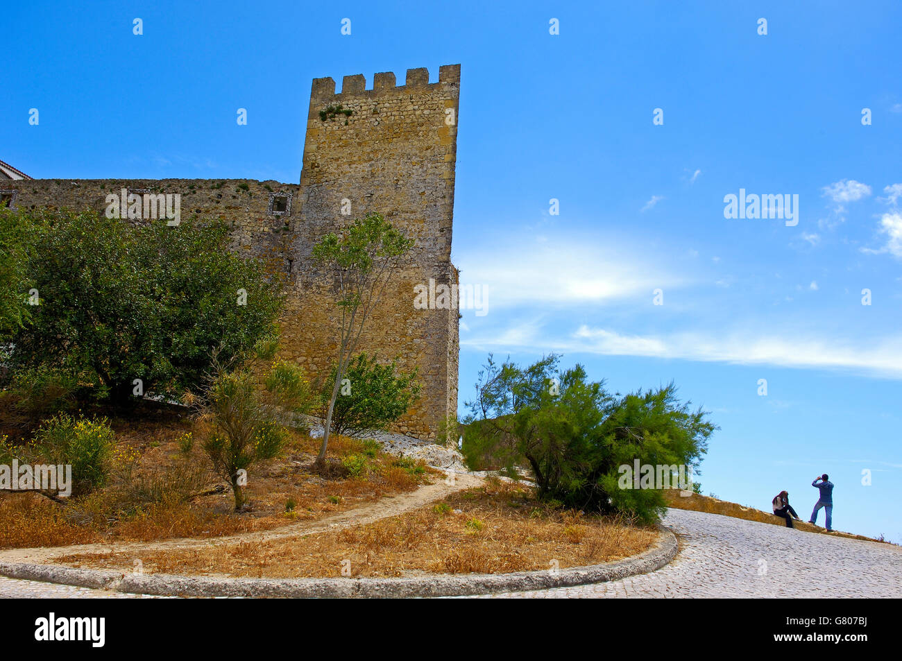 Palmela, Palmela castle now Pousada-hotel, Setubal district. Serra de ...
