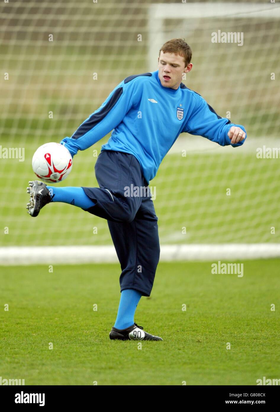 England's Wayne Rooney take part in today's training session Stock ...