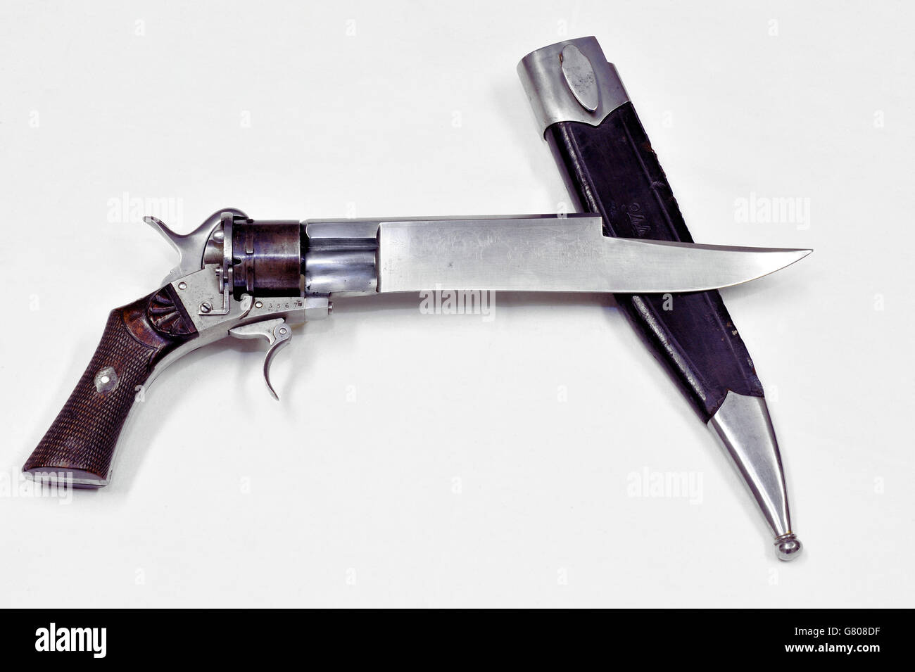 National Historical Museum of the Artillery gun model with knife ...