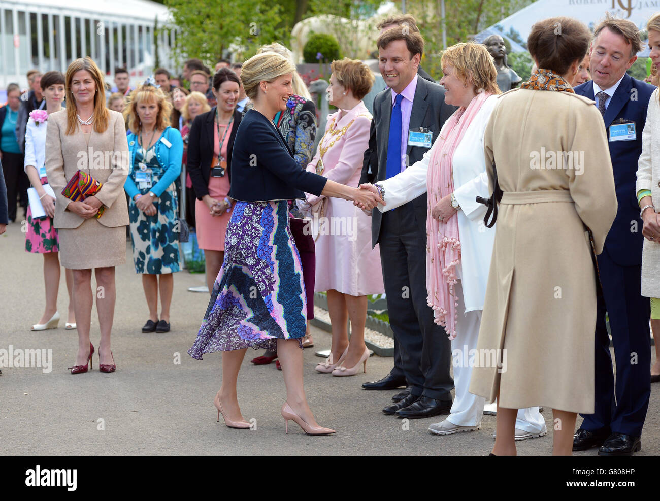The Countess Of Wessex At The Chelsea Flower Show High Resolution Stock ...