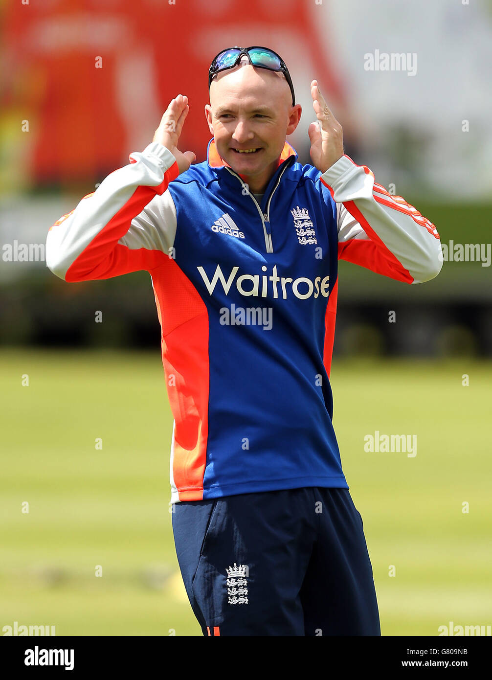 England's Adam Lyth during a training session at Lord's Cricket Ground ...